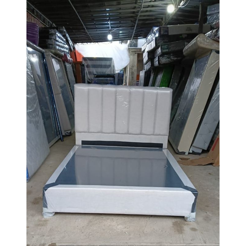 Jual dipan divan tempat tidur type Miami bahan kain daphnie tanpa kasur ...