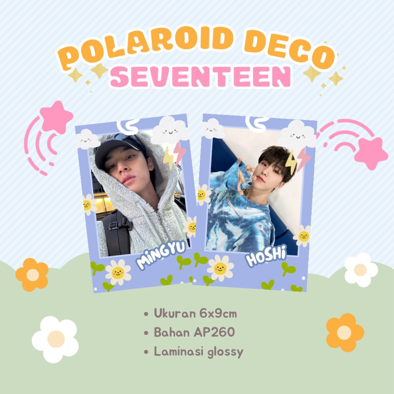 Jual Polaroid Deco SEVENTEEN SVT Sebong Foto Fankit Freebies ...