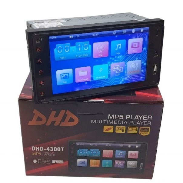 Jual Head Unit Double Din 7 Inch Deckless MP5 DHD-4300T Toyota | Shopee ...