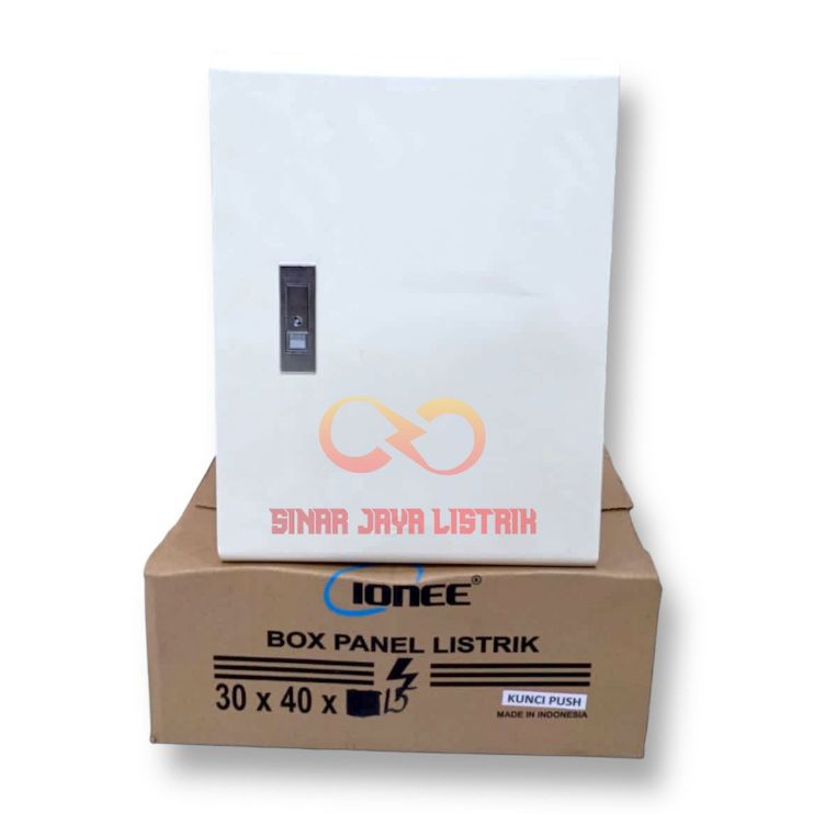 Jual Box Panel Listrik Ionee Besi Indoor Kunci Putar Kunci Tekan Cream ...
