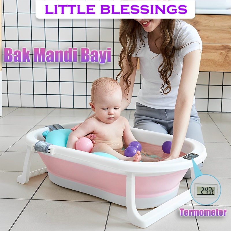 Jual [ LED Termometer ] Bak Mandi Bayi Lipat Cocok Untuk Usia 0-2 Tahun ...