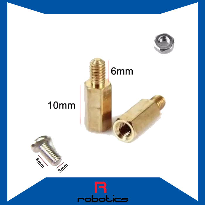 Jual Spacer 10mm 1cm Kaki PCB Logam Kuningan High Grade 10 mm 1 cm Hex Spacer | Shopee Indonesia
