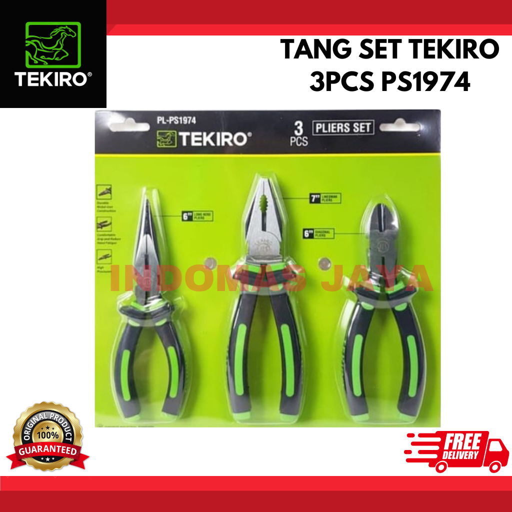 Jual TEKIRO - TANG KOMBINASI TANG POTONG TANG LANCIP PER 1 SET ...