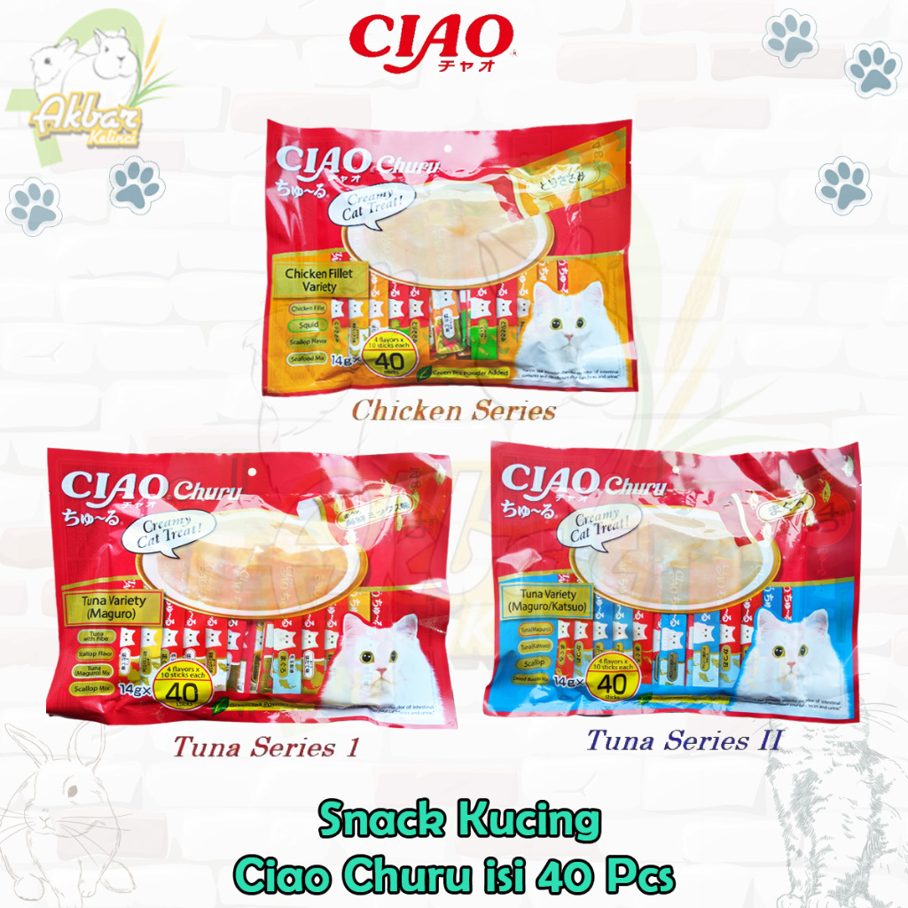 Jual Snack Kucing Ciao isi 40 pcs - Makanan Kucing Ciao - Ciao Churu 40 ...