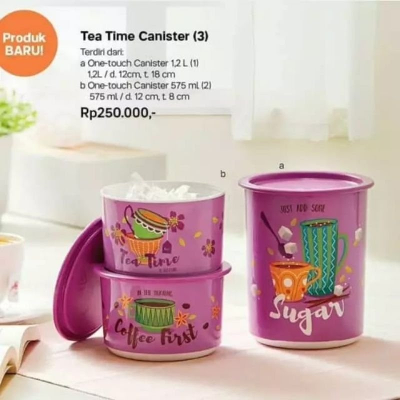 Jual Tea Time Canister Set Tupperware | Shopee Indonesia