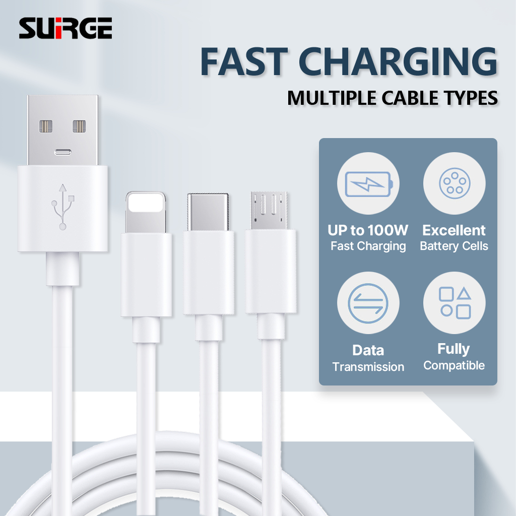 Jual SUIRGE 5A USB Type C Cable Fast Charging Mobile Phone Cable USB ...