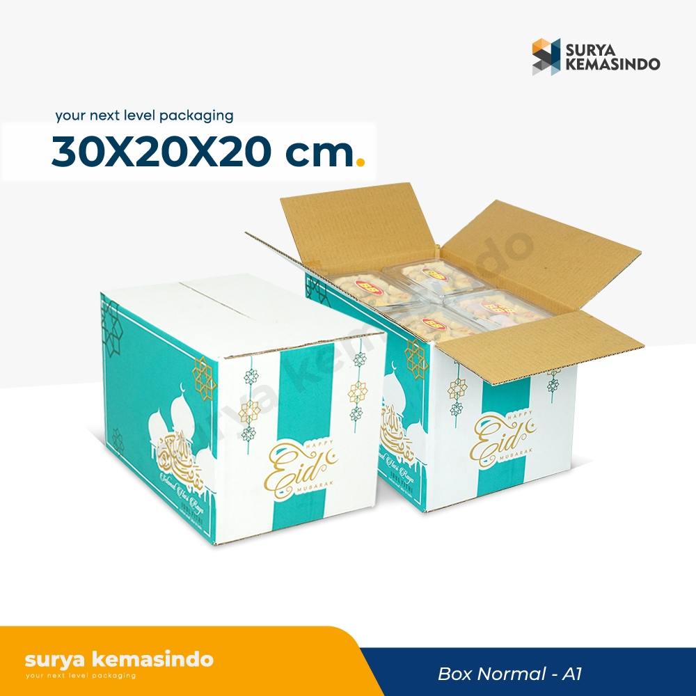Jual Box Parcel 30x20x20 (250gr isi 16 toples kotak) Kardus/Parcel ...