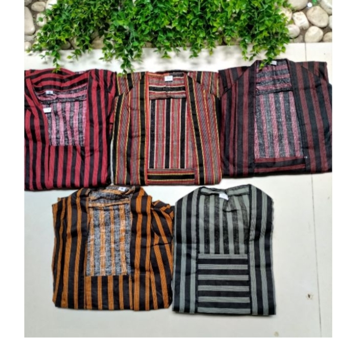 Jual Atasan Kebaya Kutubaru Lurik Katun Anak | Shopee Indonesia