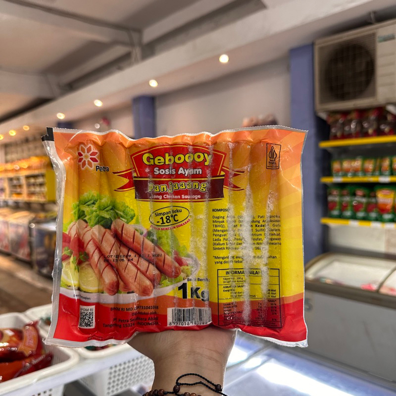 Jual GEBOY sosis coklat panjang 1 kg | Shopee Indonesia
