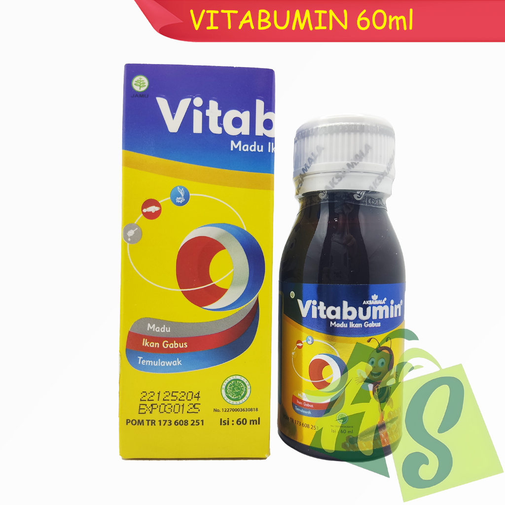 Jual Vitabumin 60ml Ekstrak Albumin Ikan Gabus Madu Kesehatan Anak Vitabumin Asli Original ...