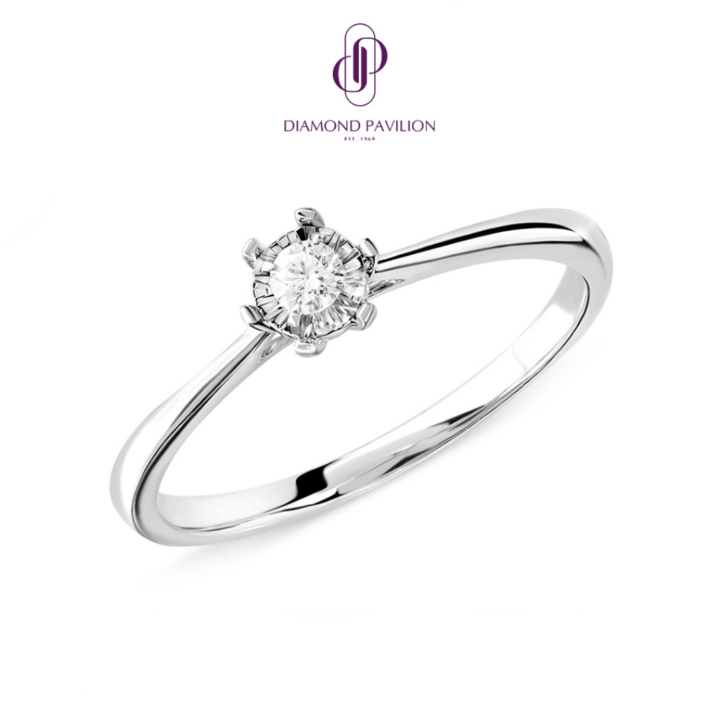 Jual Diamond Pavilion Cincin Emas Batu Berlian Vowy Ring | Shopee Indonesia