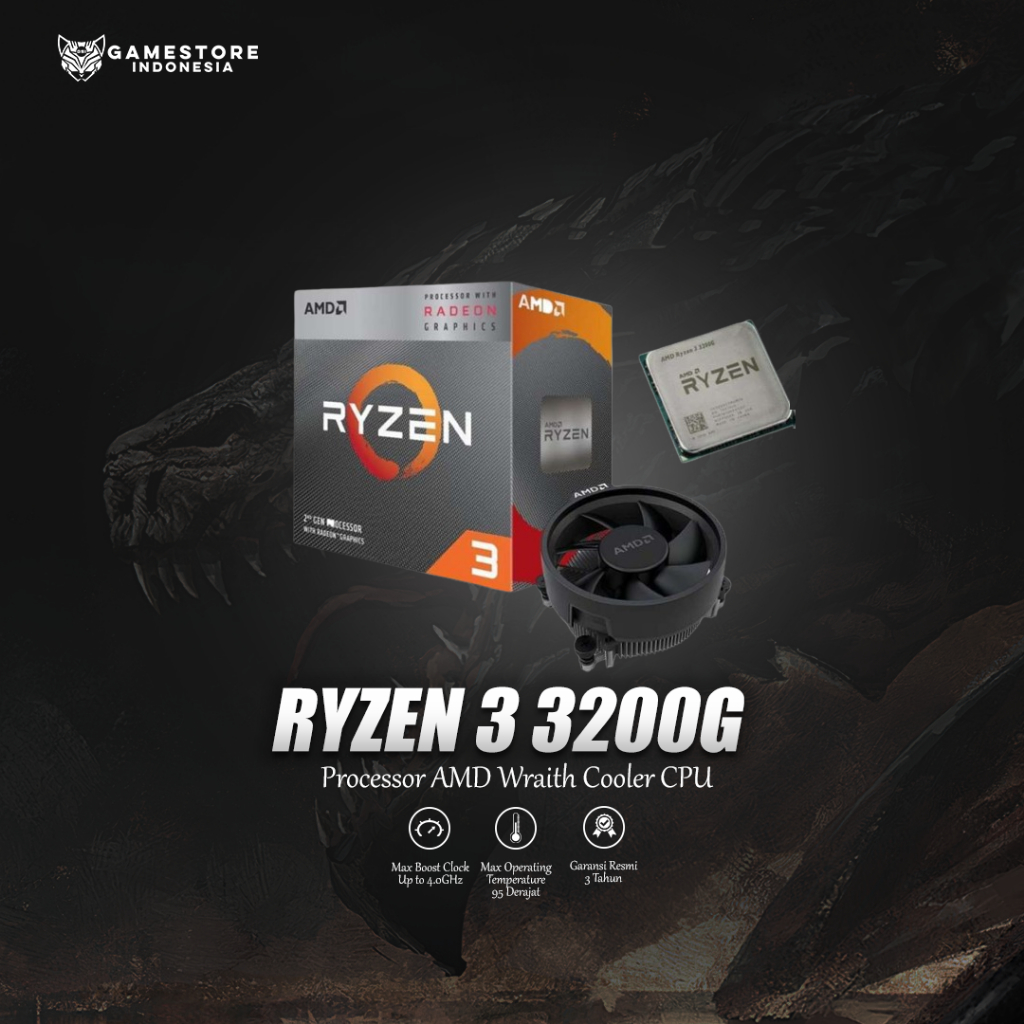 Jual Processor AMD AM4 Ryzen 3 3200G Box Wraith Cooler CPU | Shopee ...