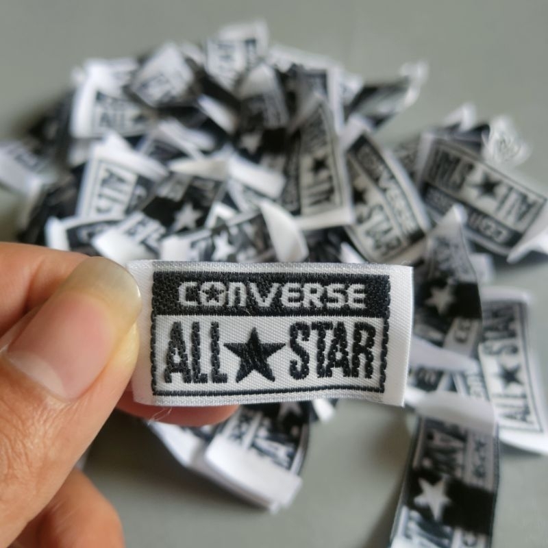 Jual 2 Pcs Woven Label Lidah Converse Allstar | Shopee Indonesia