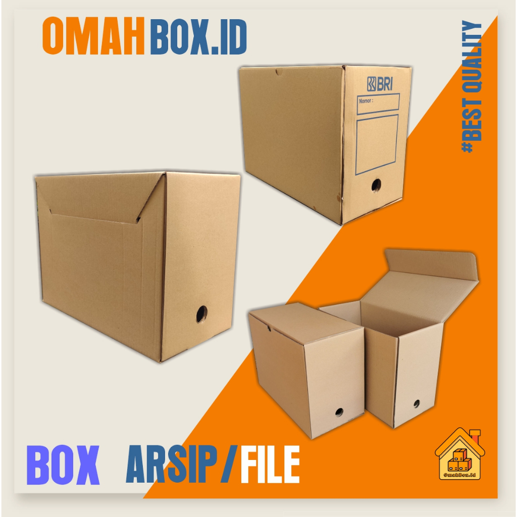 Jual Kardus box arsip/file 38x19x28 cm / box file / box dokument / Kardus file / kardus arsip ...