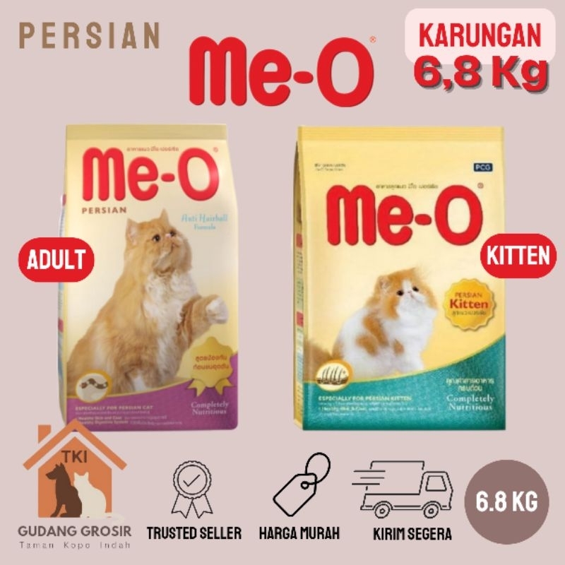 Jual Meo PERSIAN Karung 6.8kg Makanan Kucing Me-O Dry Cat Food 6,8 kg ...