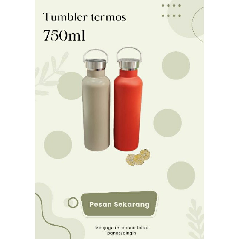 Jual Tumbler termos stenlis 750ML | Shopee Indonesia
