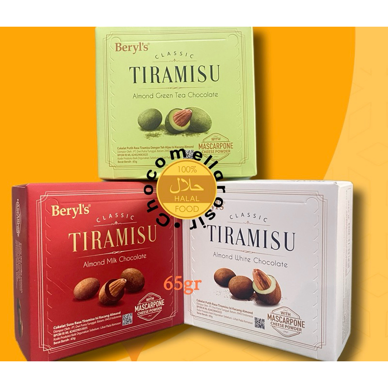 Jual coklat beryl's classic tiramisu 65g | Shopee Indonesia