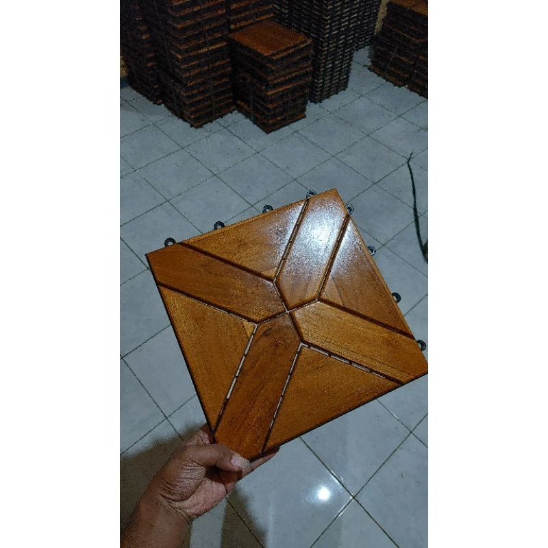 Jual Top Produk HEMAT 30PCS DECKING TILE Alas Lantai Kayu Jati ...