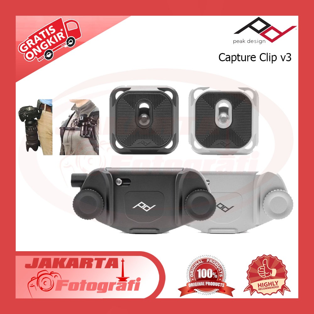 Jual Peak Design Capture Camera Clip v3 - Clip Camera | Shopee Indonesia