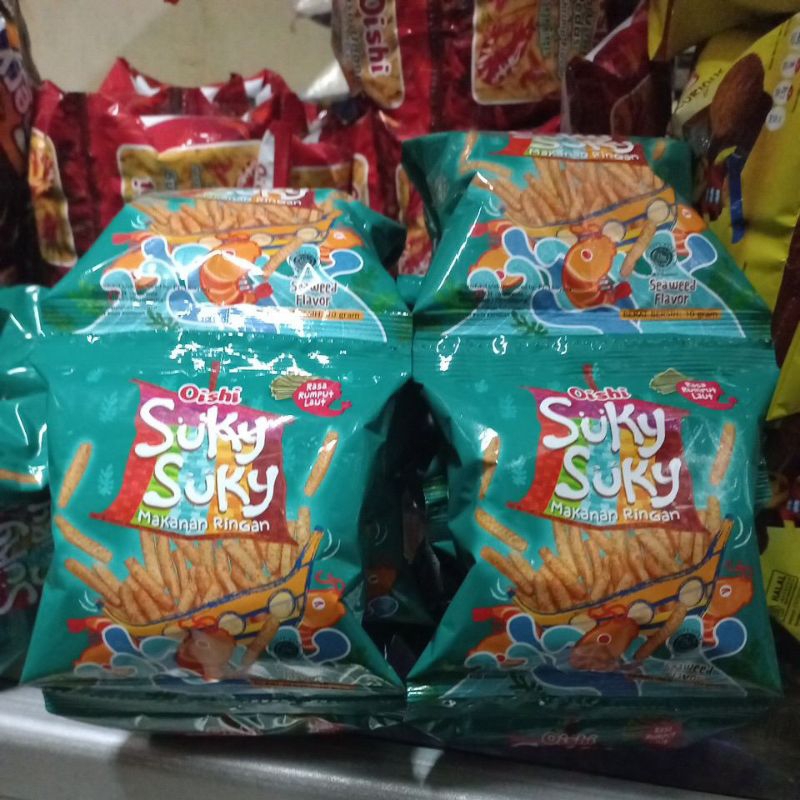 Jual OISHI SUKY SUKY RASA RUMPUT LAUT (10X@10GR) | Shopee Indonesia