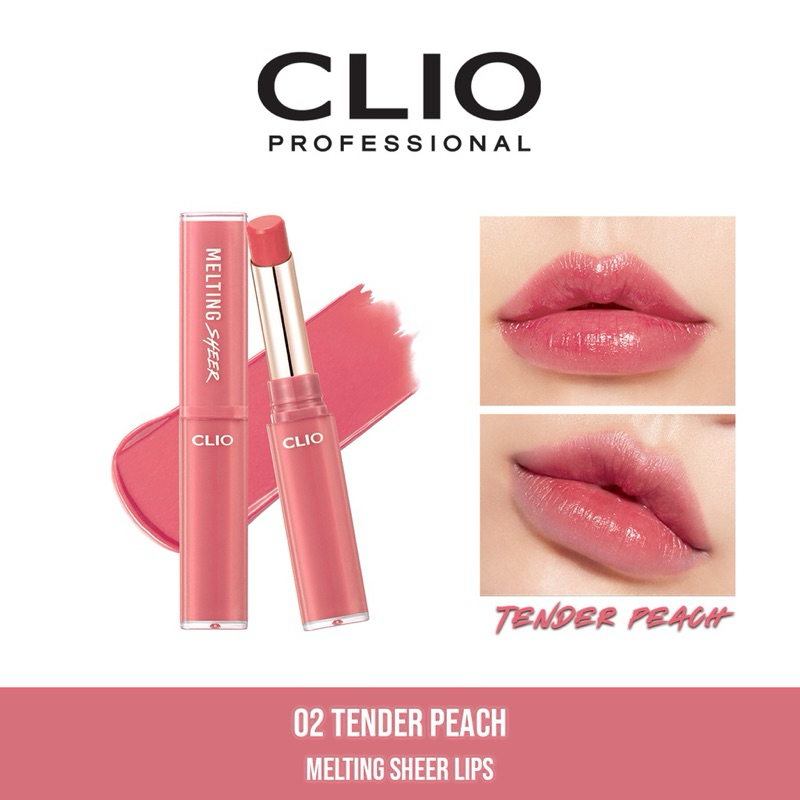 Jual CLIO melting sheer lips tender peach | Shopee Indonesia