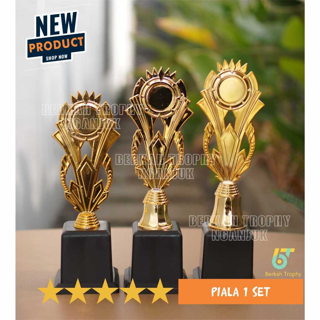Jual Piala Ring Set Lomba Juara 123 Murah ( PIALA KODE MTR 1 SET sealer) | Shopee Indonesia
