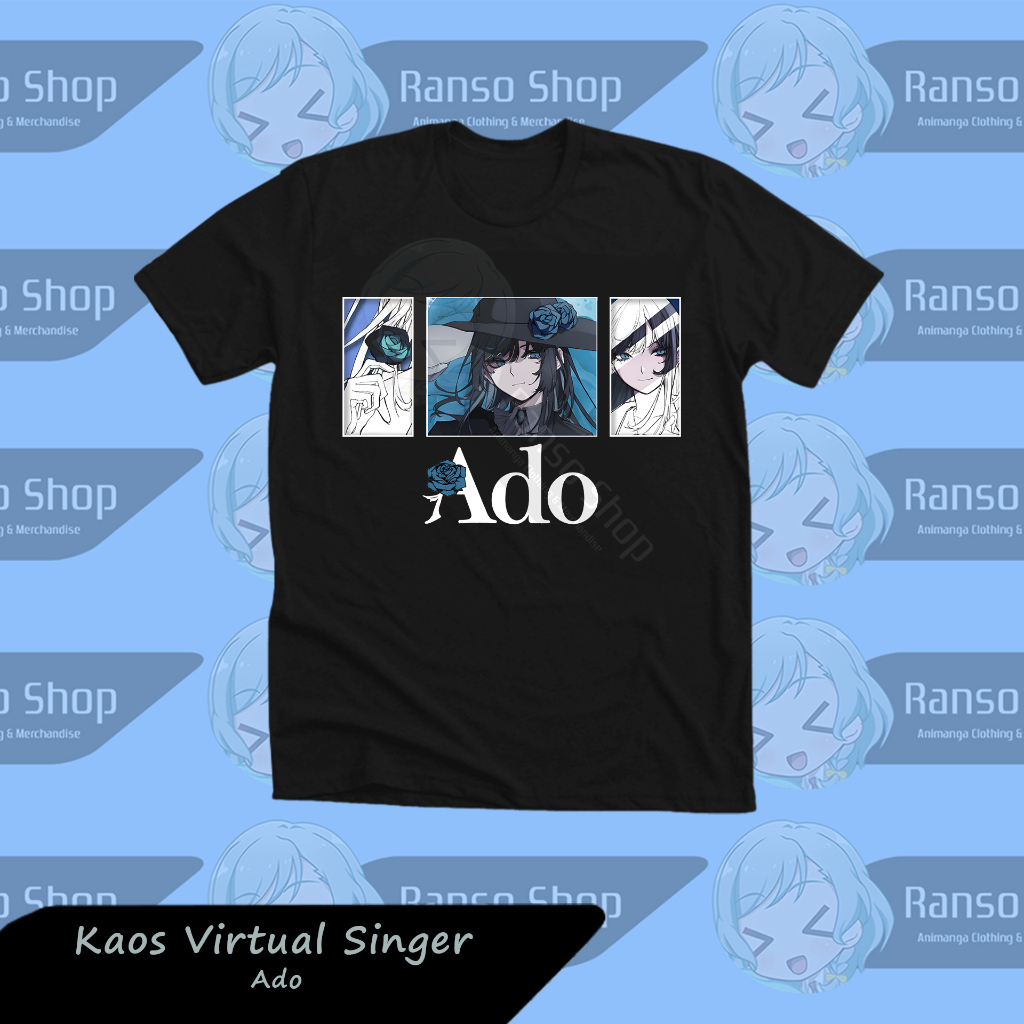 Jual Ranso Kaos Ado Virtual Singer Ver. 2 T-Shirt Ado Vtuber Baju Waifu ...