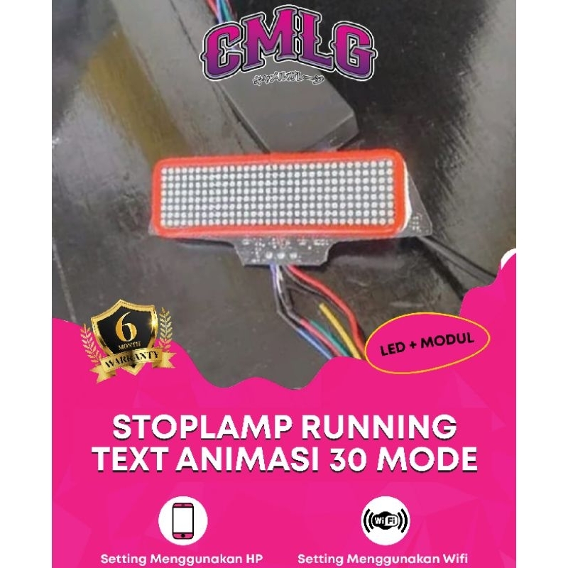 Jual Stoplamp running text animasi vario 125/150 led new LED + MODUL ...