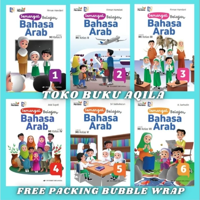 Jual Buku Semangat Belajar Bahasa Arab Kelas 1 2 3 4 5 6 MI Erlangga Kurikulum Merdeka Original ...