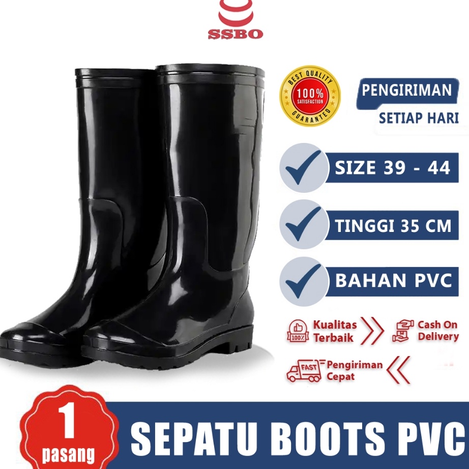 Jual Harga Heboh SSBO SEPATU BOOTS KERJA PROYEK BANGUNAN SEPATU BOOTS ...