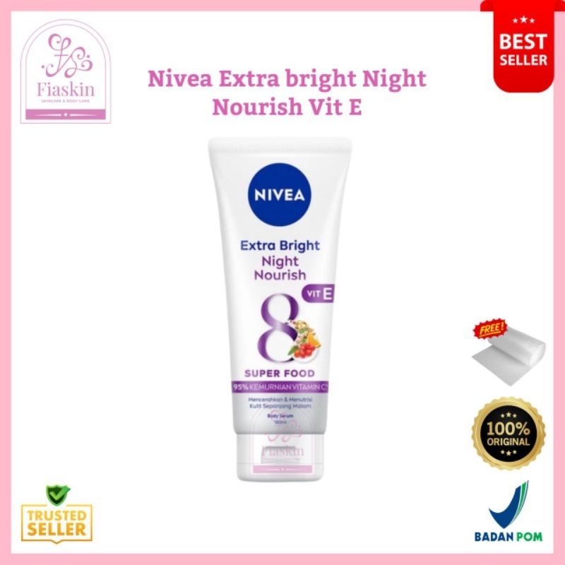 Jual Nivea Extra Bright Night Nourish - 180ML | Shopee Indonesia