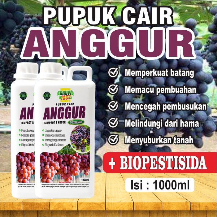 Jual Pupuk booster anggur 1000 ml pupuk organik anggur 1 liter pupuk ...