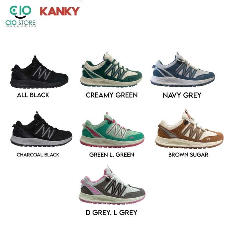 Jual Sepatu Kanky Story Kitadake | All Black | Green | Navy Grey ...