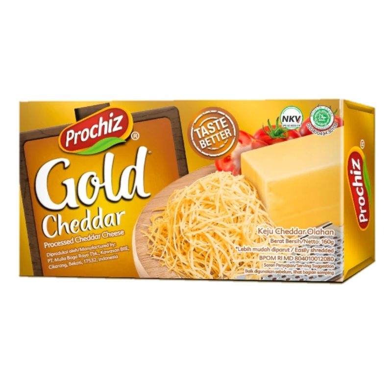 Jual PROCHIZ Gold Cheddar 160 gr | Shopee Indonesia