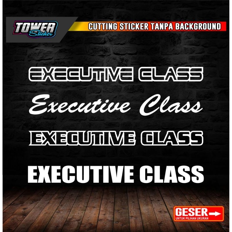 Jual Sticker cutting stiker bus elf bis executive class buat kaca bahan ...