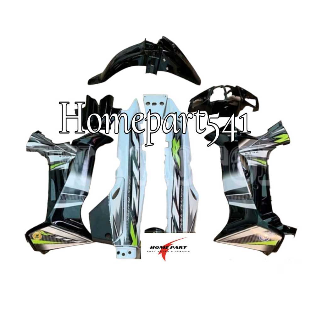 Jual FULL SET BODY HALUS YAMAHA FIZR FIZ R 2004 CUSTOM STABILO HITAM ...