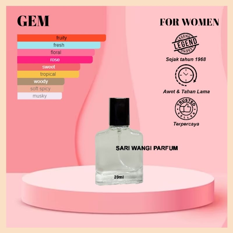 Jual 20ml GEM ( Parfum refill in the line of GEM ) | Shopee Indonesia
