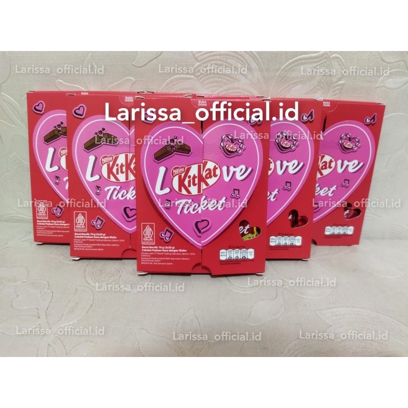 Jual KT KAT LOVE TICKET EDISI VALENTINE 2024 / NESTLE KIT KAT LOVE ...