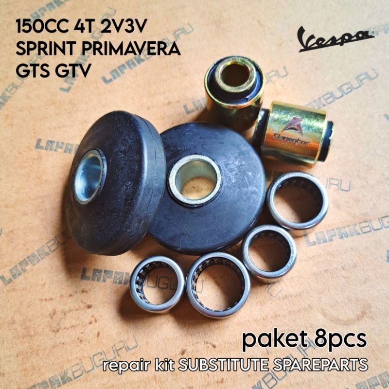 Jual PAKET ANTI GEOL PIAGGIO VESPA MATIC SWING ARM REPAIR KIT SILENT ...