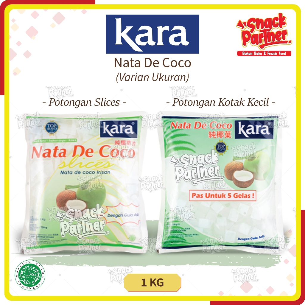 Jual KARA - NATA DE COCO 1 KG - Potongan Slice Slices & Kotak Kecil ...