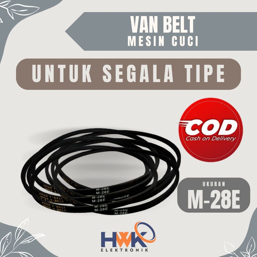 Jual VAN BELT MESIN CUCI SEMUA TIPE / VAN BELT M-28E / FAN BELT M-28E ...