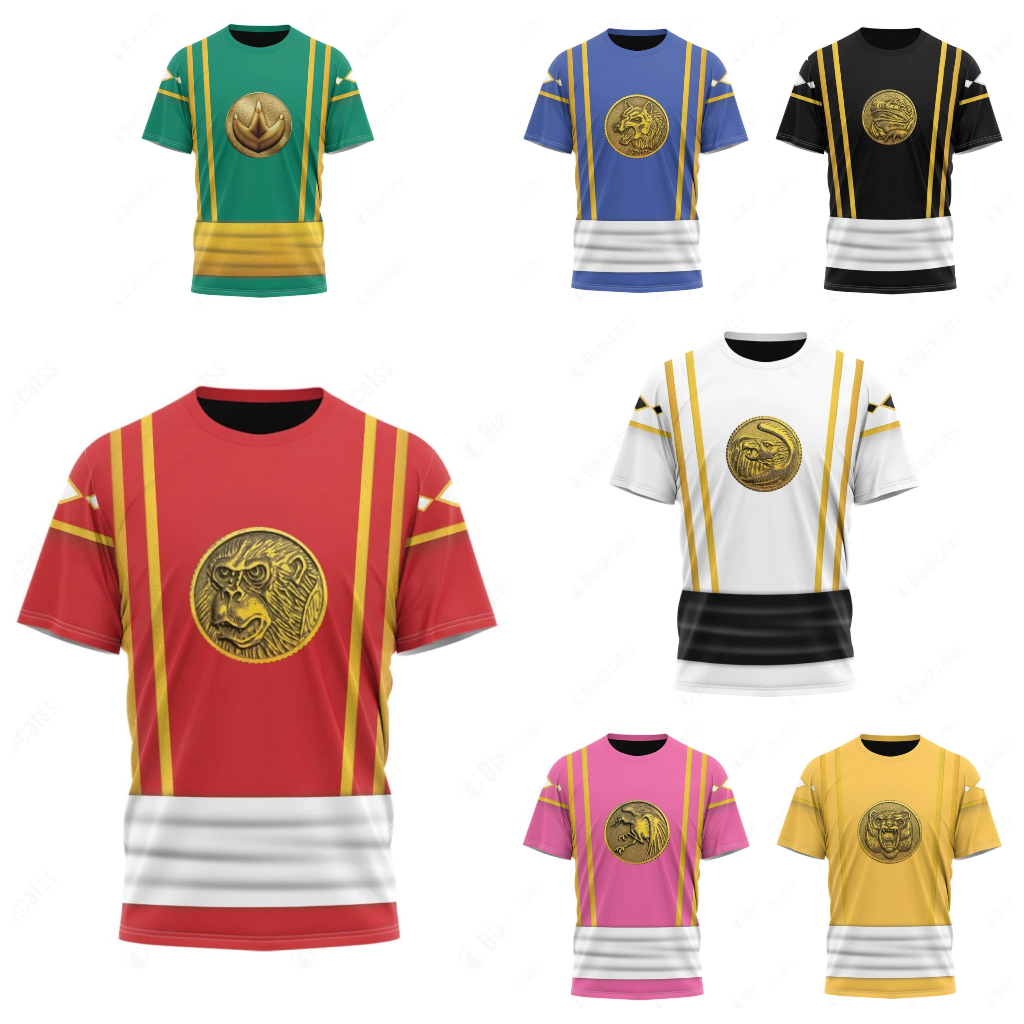 Jual Kaos Power Rangers Mighty Morphin Ninjetti Version Kaos Anak ...