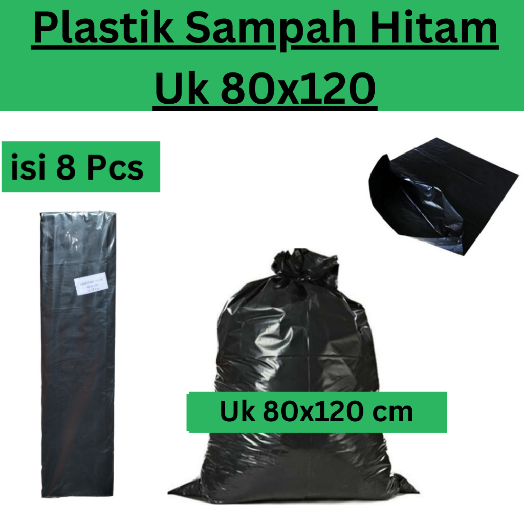 Jual HD sampah | Kantong Plastik Sampah Hitam - Trash Bag/Trashbag - Tempat Sampah Plastik ...