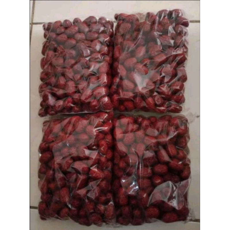 Jual angco/ang co/ang cho/hong zhao/kurma china merah 500gr | Shopee ...
