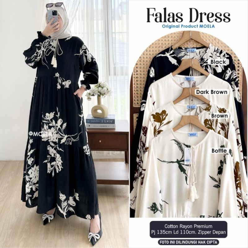 Jual MOCA Falas Gimea Liasa Velia Gilse Dress Motif Moela MLA Meong ...
