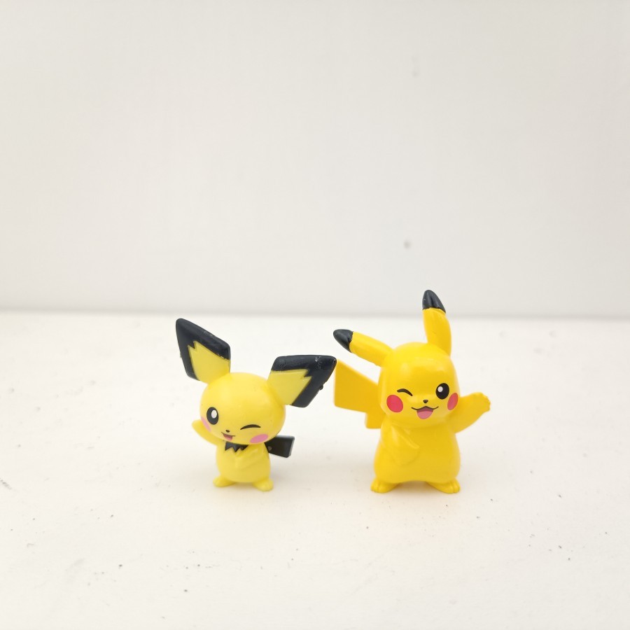 Jual Pokemon Figure Isi 2 pcs Pikachu Figure Pichu Figure | Shopee ...