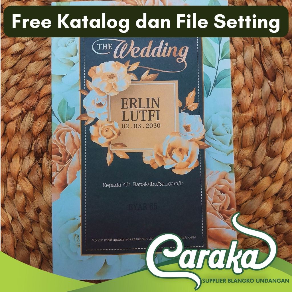 Jual Kartu Undangan Pernikahan atau Kertas Undangan atau Blangko ...