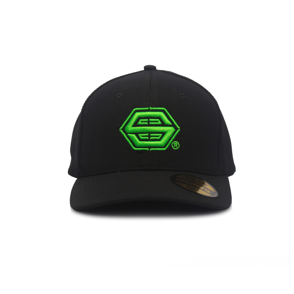 Jual TOPI BUILT UP SKATERS XA019 GREEN ON BLACK | Shopee Indonesia