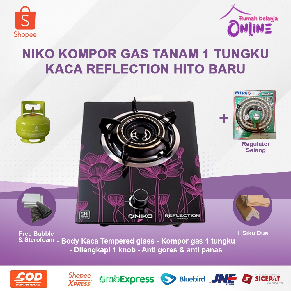 Jual KOMPOR NIKO 1 TUNGKU REFLECTION HITO KOMPOR TANAM KACA 1 TUNGKU KOMPOR TANAM KACA NIKO ...