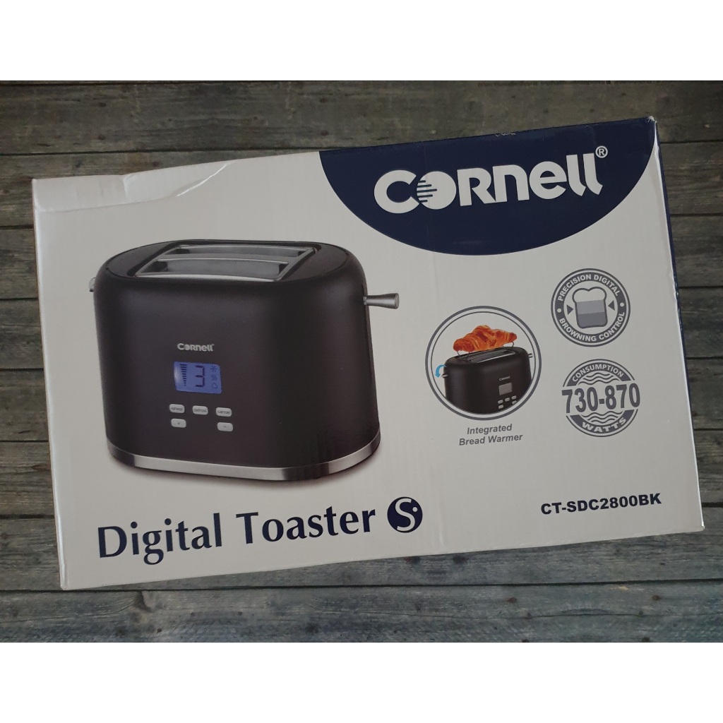 Jual Cornell Digital Toaster Pemanggang Roti Digital Singapore | Shopee ...